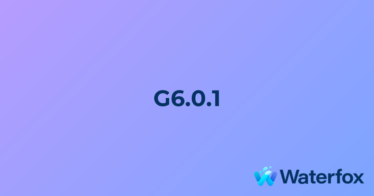 G6.0.1 | Waterfox